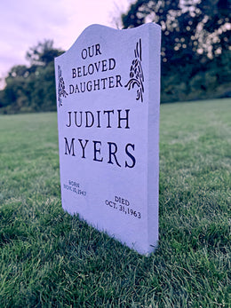 Judith Myers Halloween Tombstone Custom Handmade - Gravestone Hallowee ...
