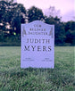 Judith Myers Halloween Tombstone Custom Handmade - Gravestone Hallowee ...